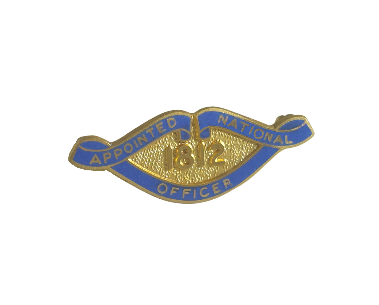 1812 Appointed National Officer – Hamilton Insignia